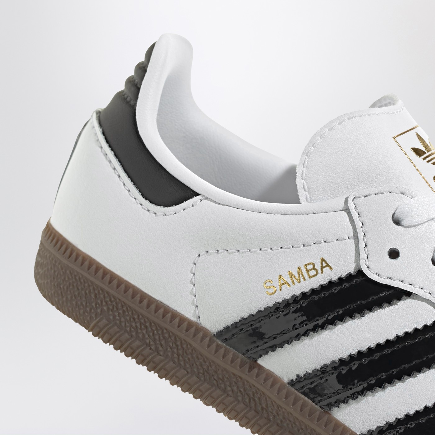 adidas Originals Samba white/black sneakers with elastic laces | TheDoubleF