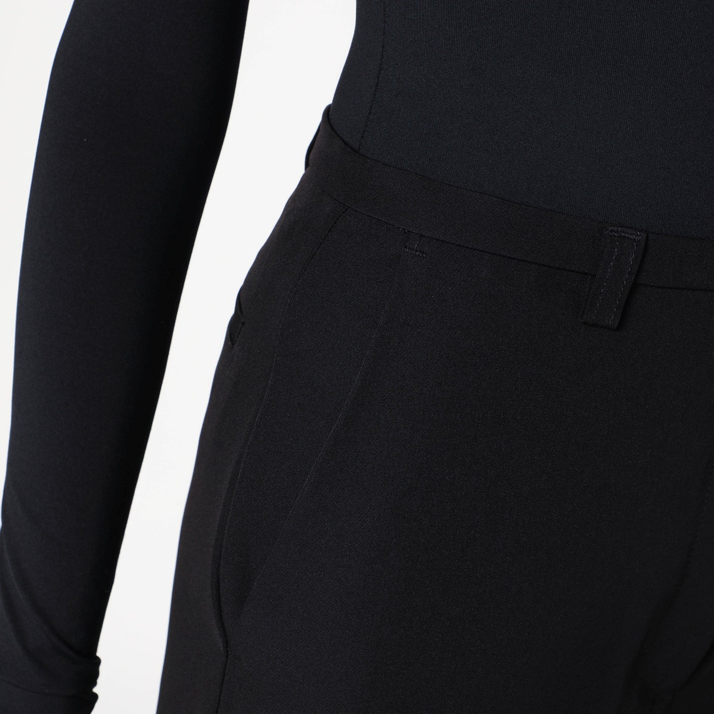 TheLatest Black trousers with zipped slits | TheDoubleF