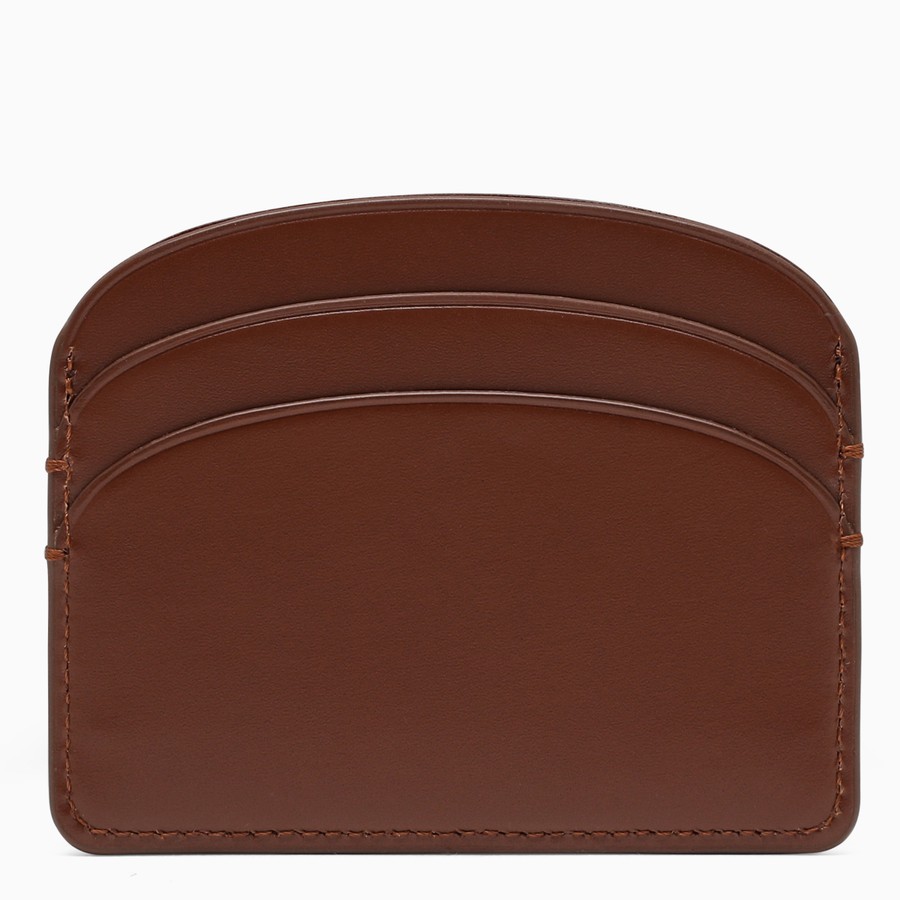 A.P.C. Brown Demi-Lune credit card holder | TheDoubleF