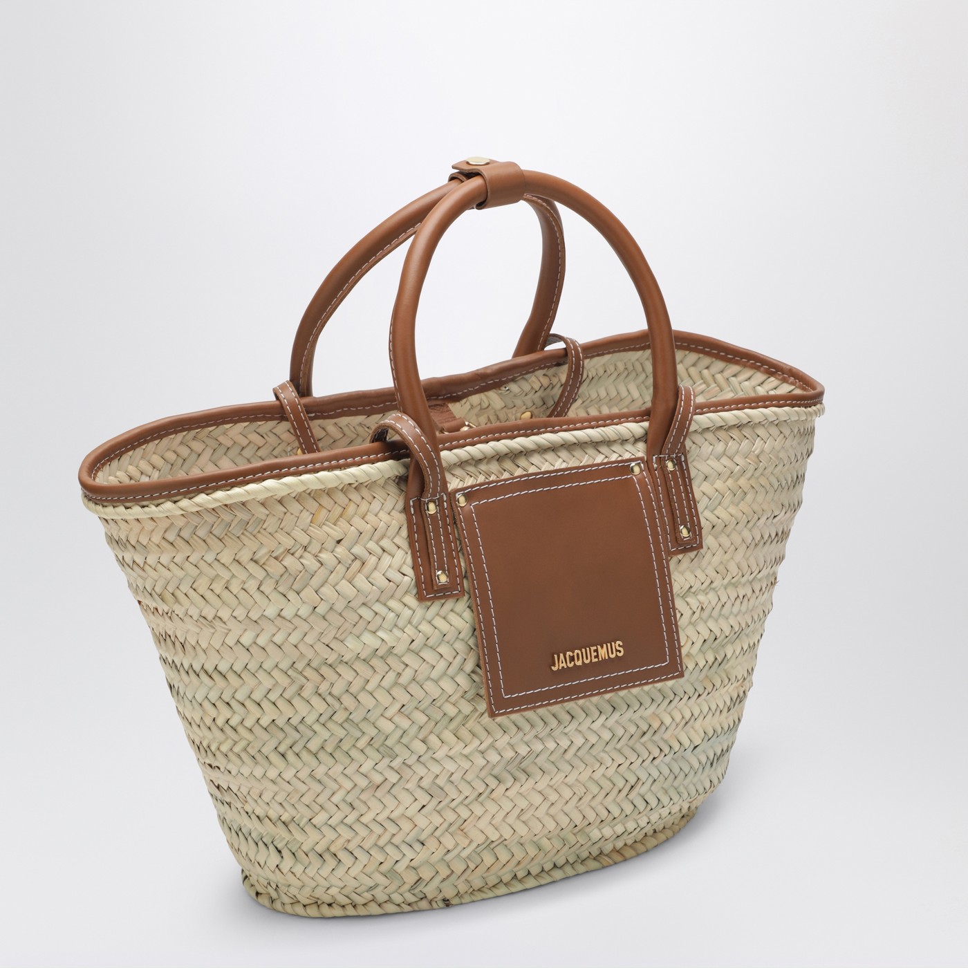 JACQUEMUS Le Panier Soli raffia bag | TheDoubleF