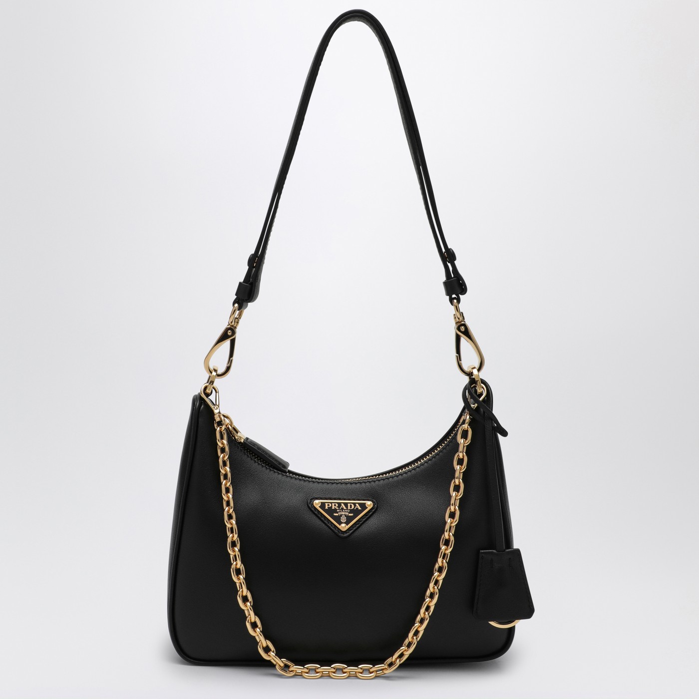 Prada Black leather Re-Edition mini bag | TheDoubleF