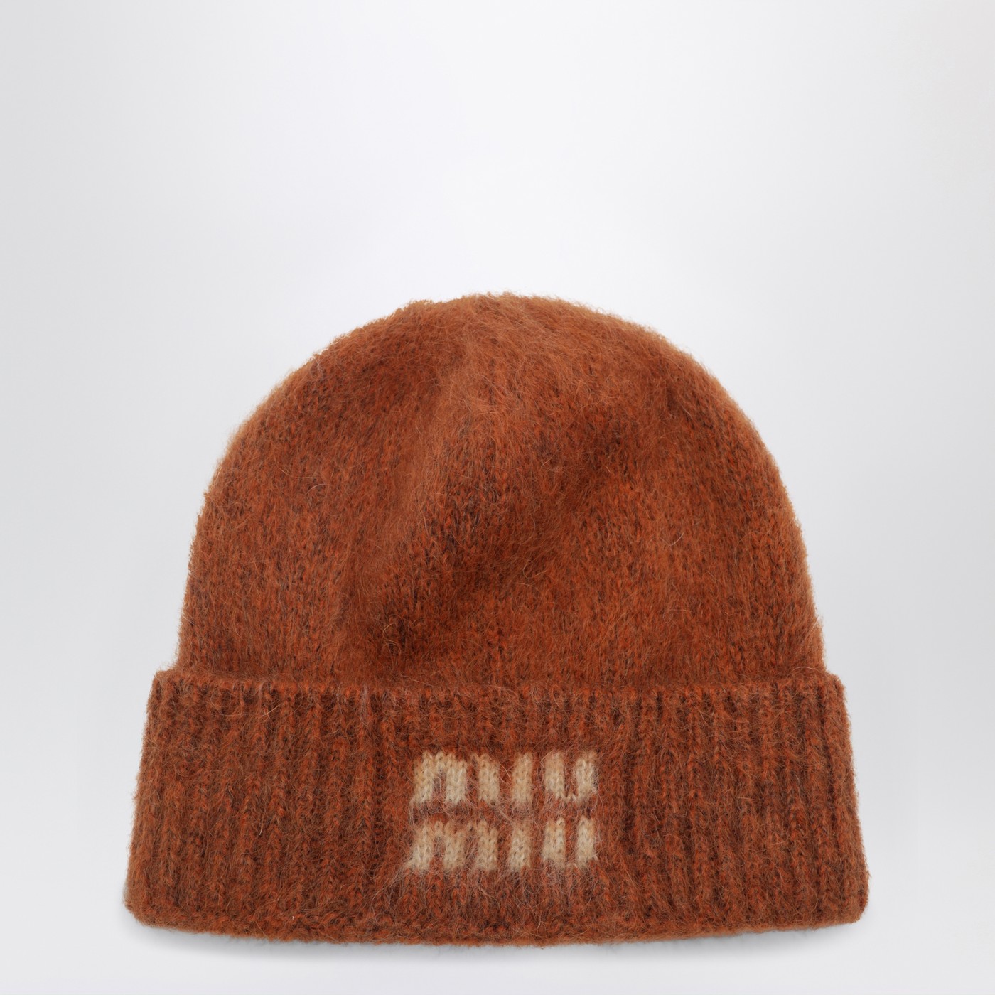 Miu Miu Rust-colored mohair-blend beanie | TheDoubleF