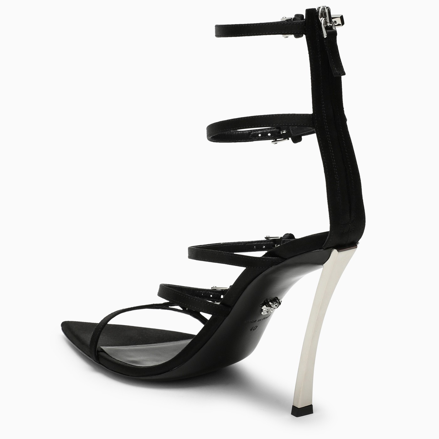 Versace Pin-Point black high sandal | TheDoubleF