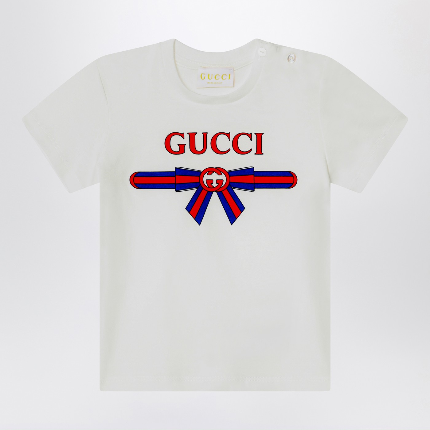GUCCI T-shirt blanc à imprimé logo | TheDoubleF