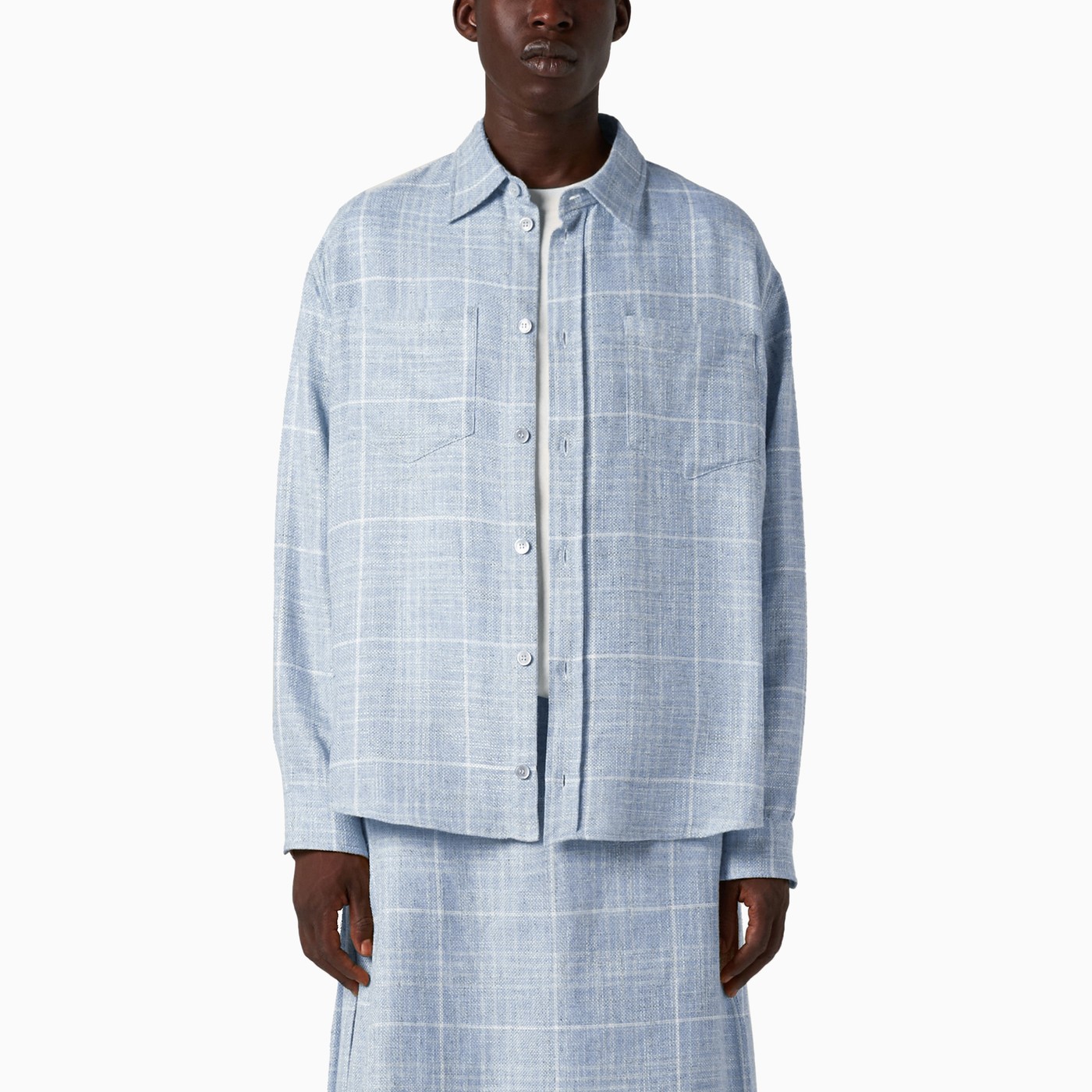 1989 STUDIO Flannel shirt Sky Blue | TheDoubleF