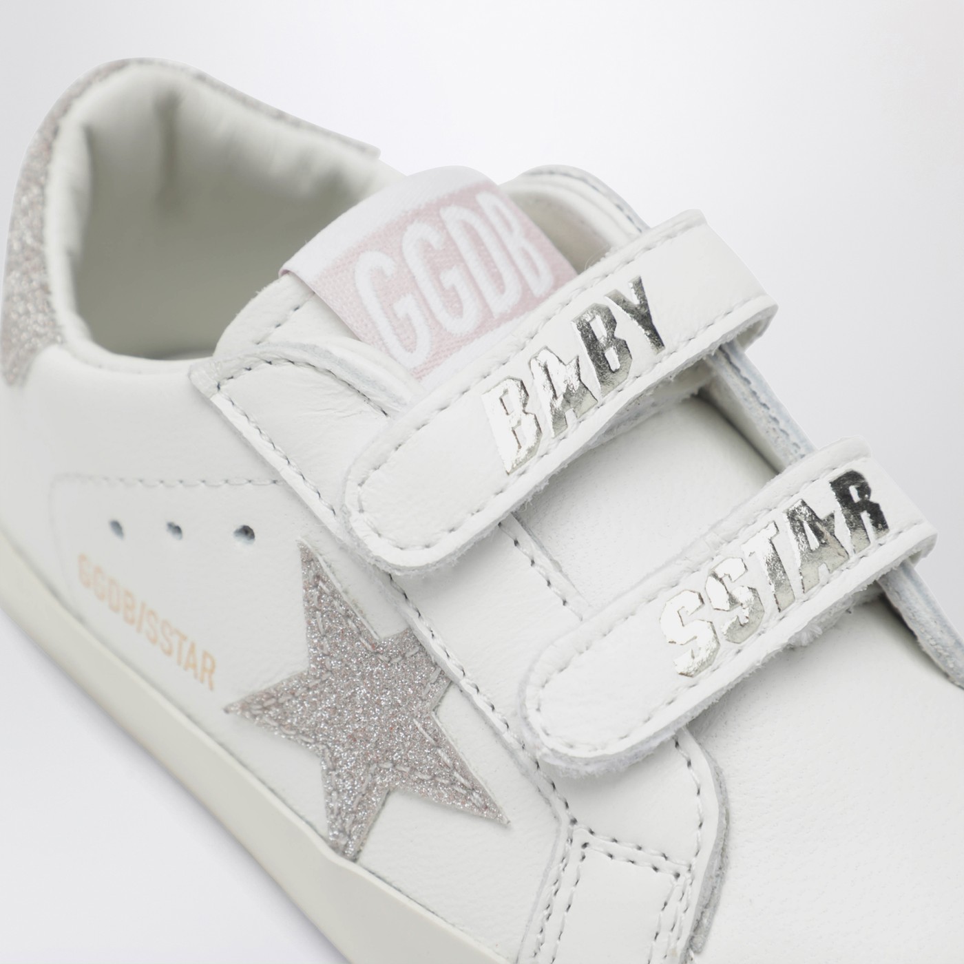 Golden Goose Sneaker Baby Old School bianca/platino | TheDoubleF