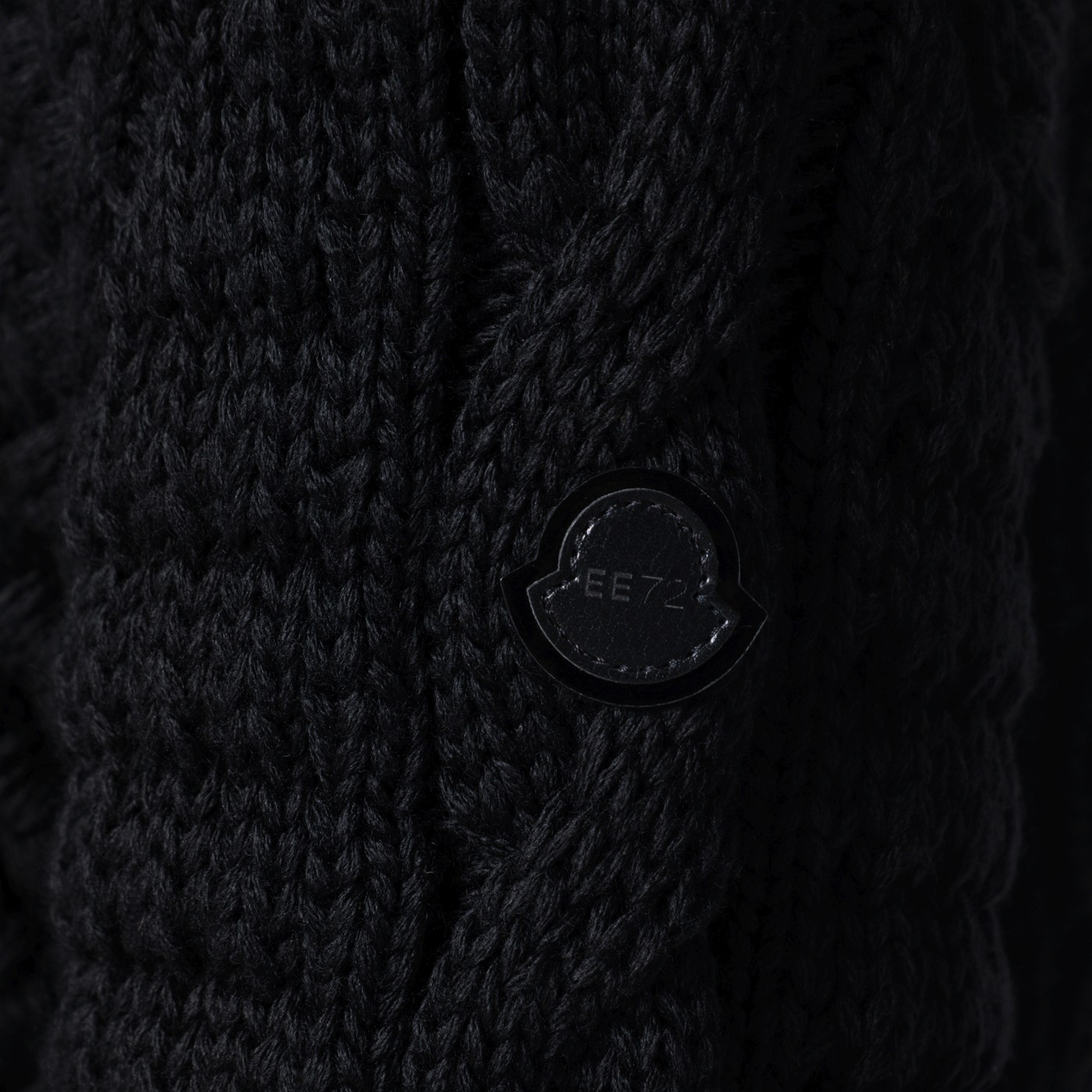 Moncler X Edward Enninful Schwarzer Rollkragenpullover aus Wolle ...