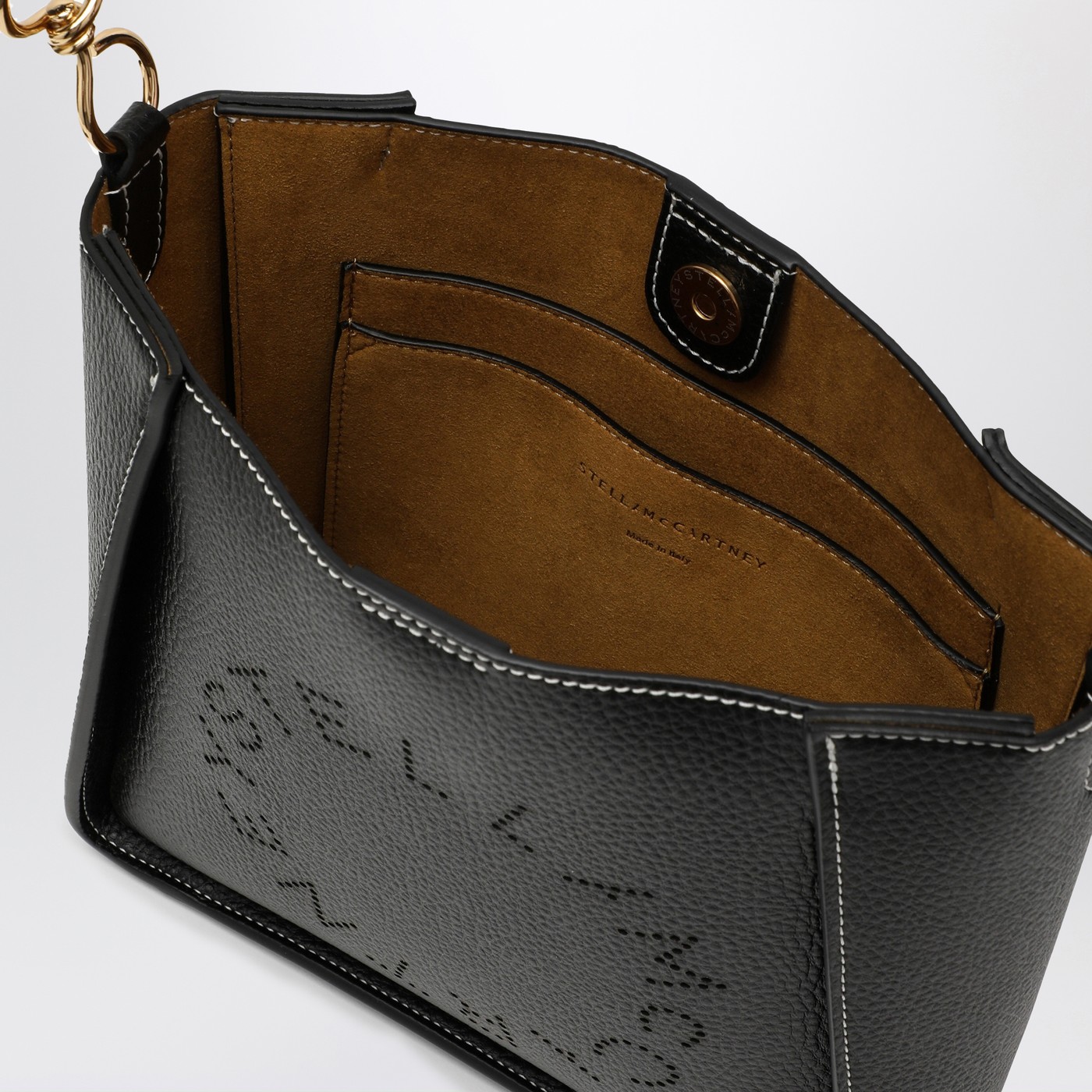 Stella McCartney Black Stella Logo cross-body bag | TheDoubleF