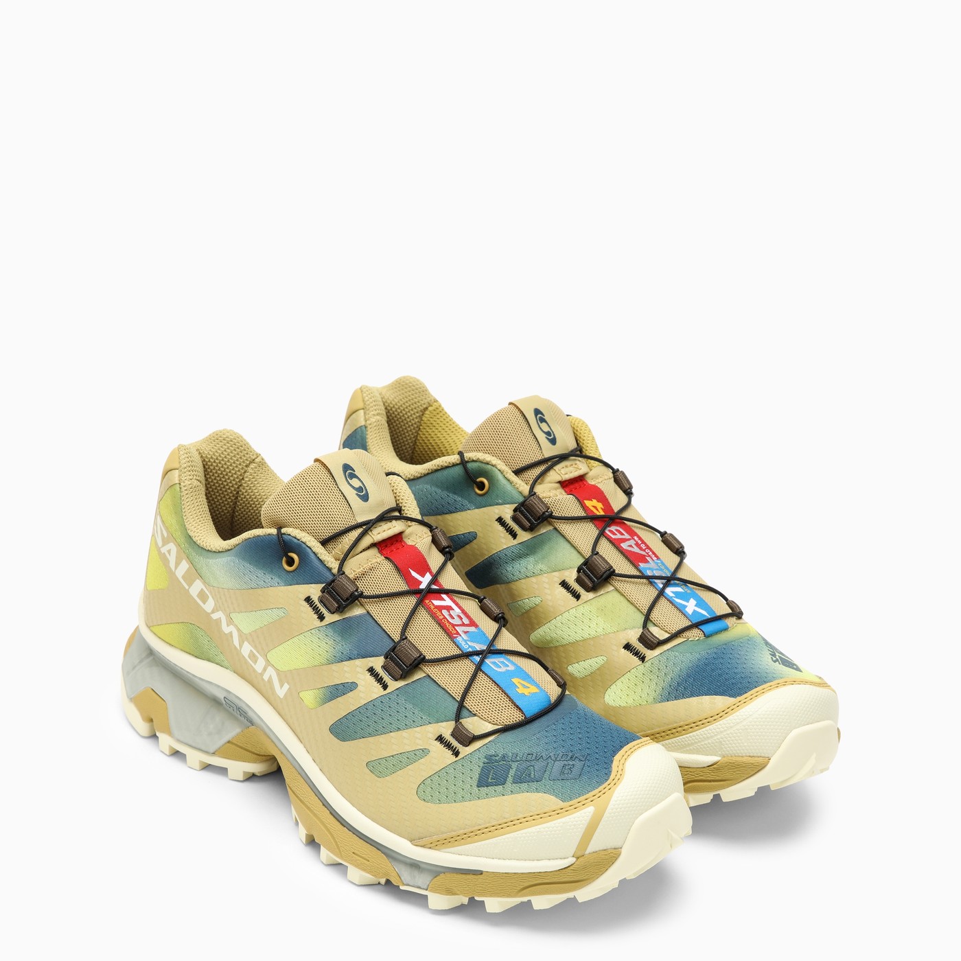 SALOMON Low XT-4 OG yellow multi-coloured trainer | TheDoubleF