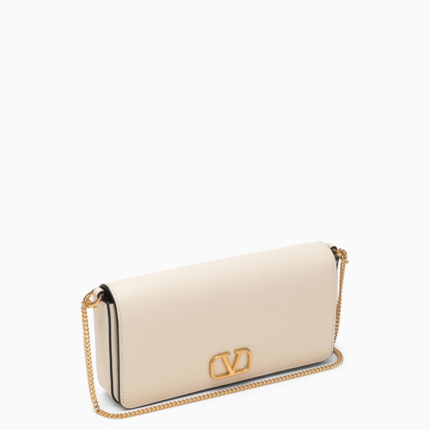 Valentino Garavani VLogo Signature ivory shoulder bag | TheDoubleF