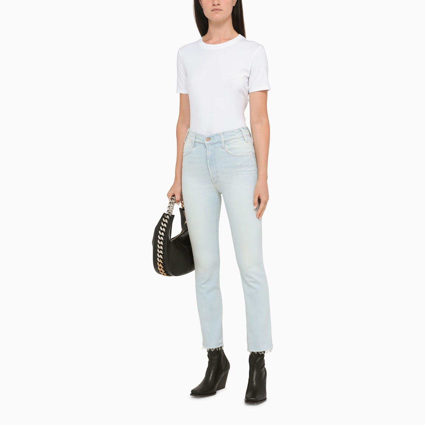 Mother The Hustler Pina Colada cropped jeans | TheDoubleF