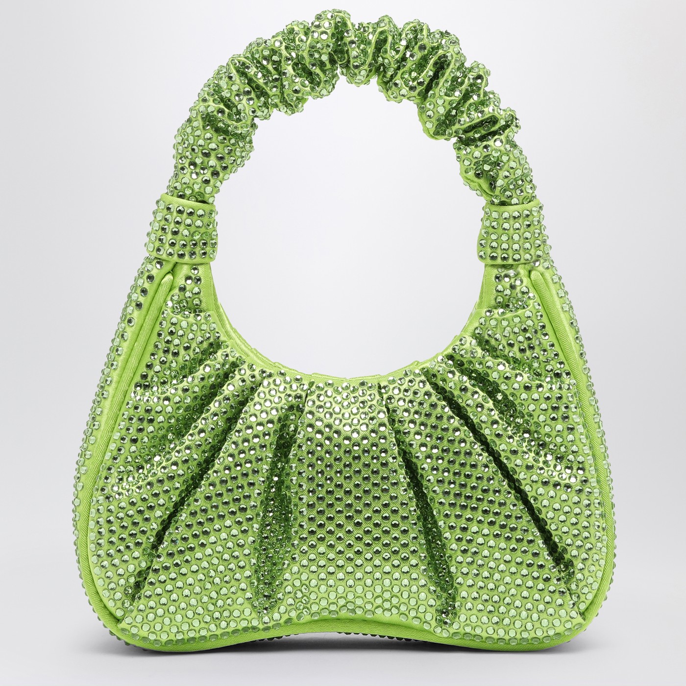 JW PEI Borsa a mano Gabbi verde con cristalli | TheDoubleF