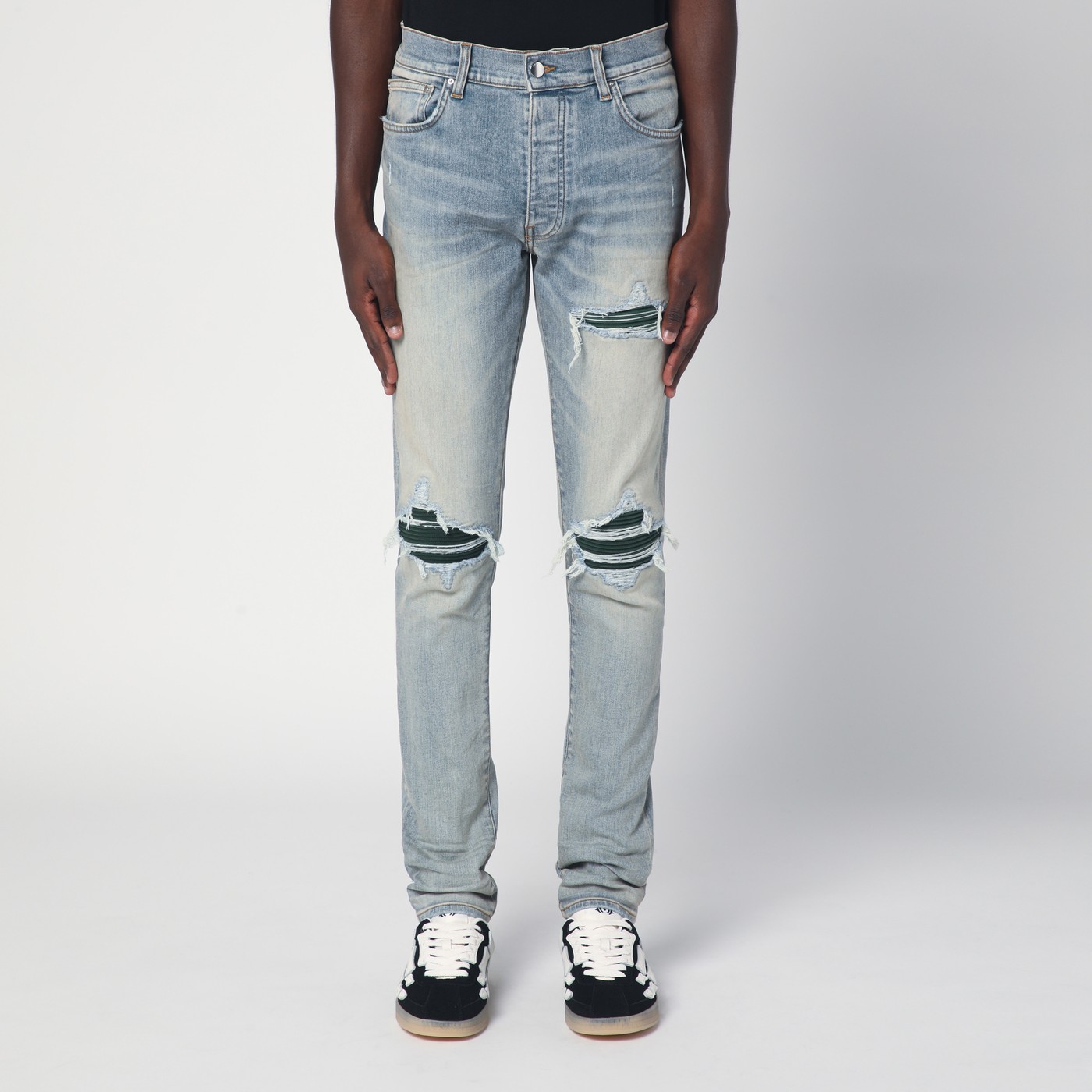 AMIRI Jeans Suede MX1 antique indigo | TheDoubleF