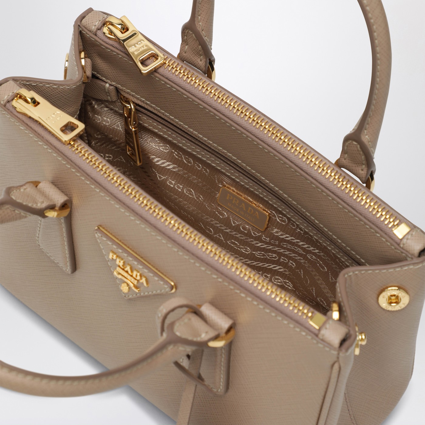 Prada Mini Galleria bag in powder pink | TheDoubleF