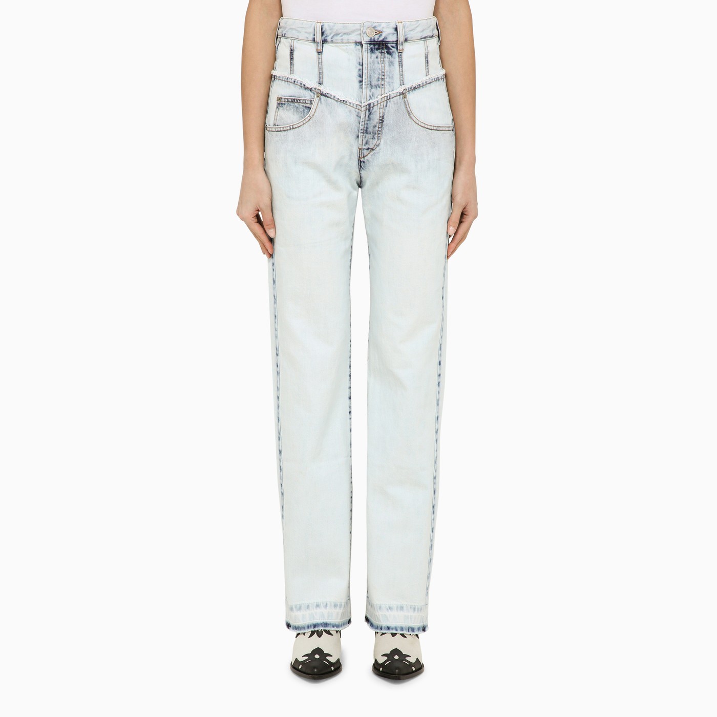 ISABEL MARANT Light blue cotton denim jeans | TheDoubleF