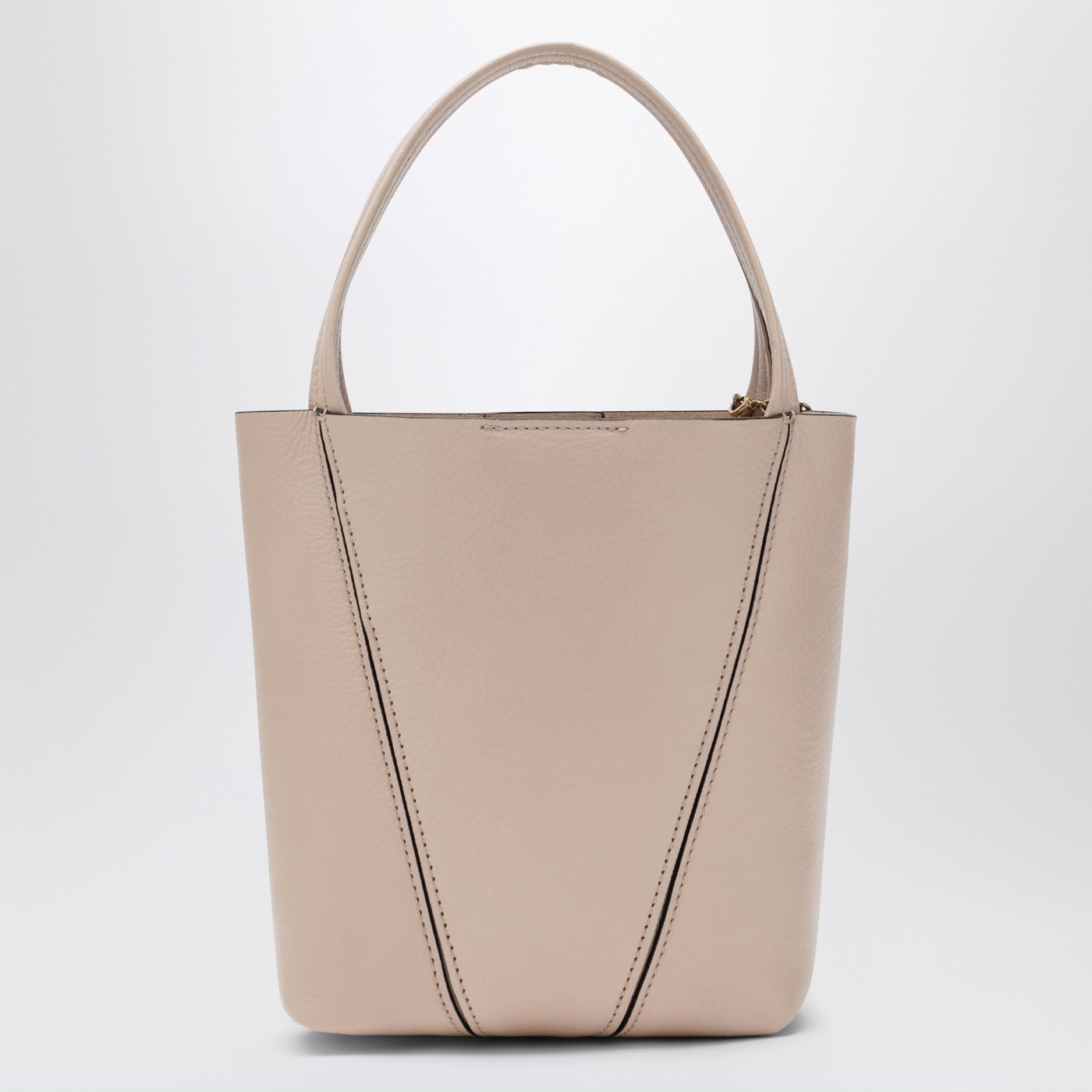 Chloé Petit cabas Chloé Spin en cuir Cement Pink | TheDoubleF
