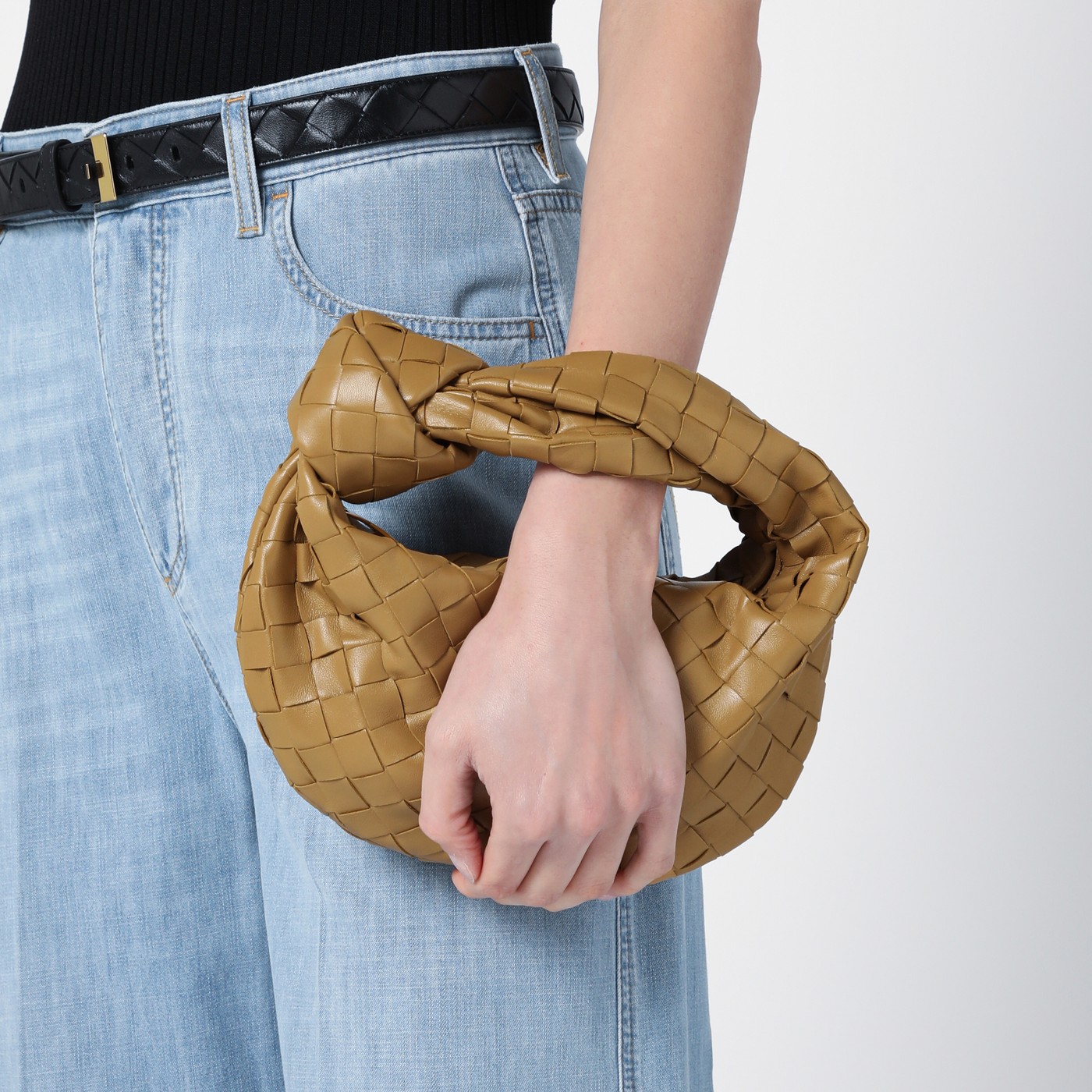 Bottega Veneta Dark Praline Mini Jodie bag | TheDoubleF