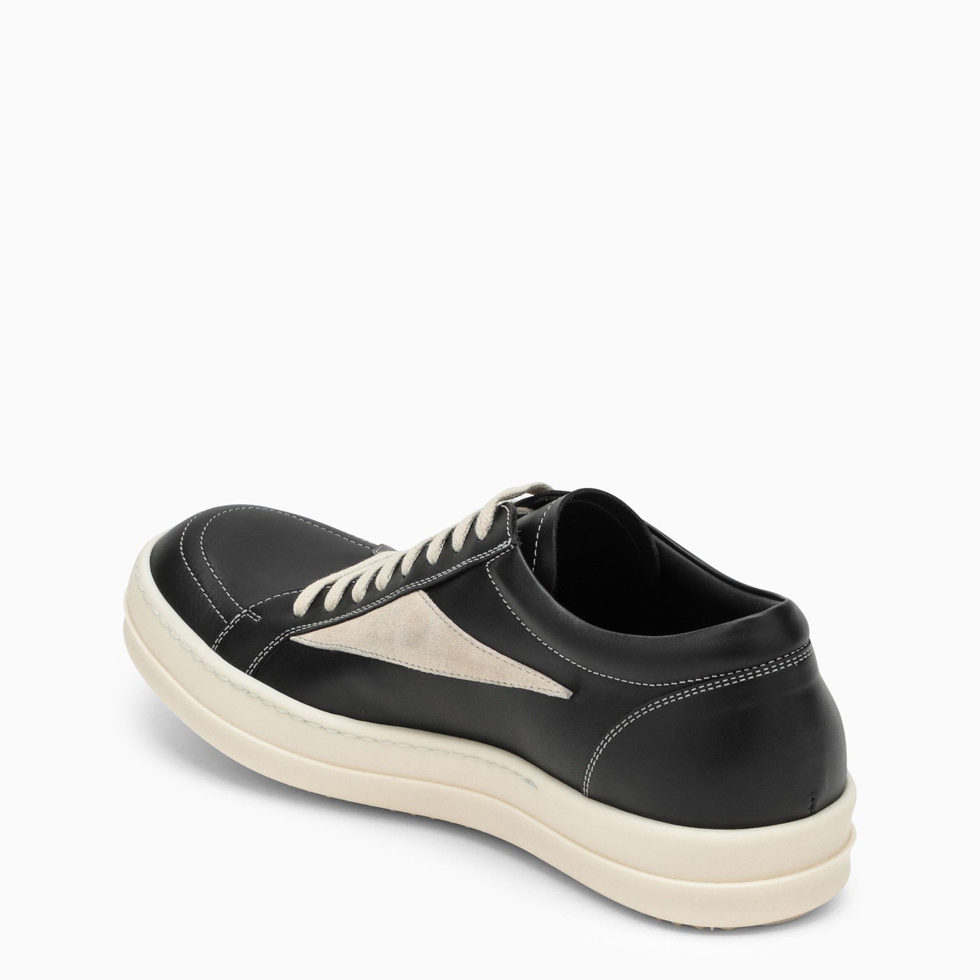 Rick Owens Luxor black/milk low trainer | TheDoubleF