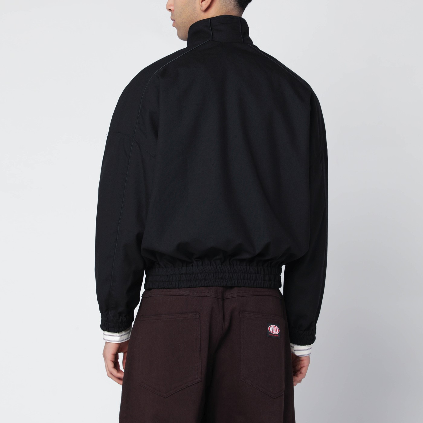 Willy Chavarria Black wool bomber jacket | TheDoubleF