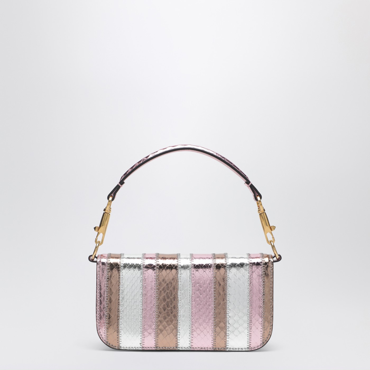 Valentino Petit sac porté épaule Locò en cuir d’élaphe laminé ...