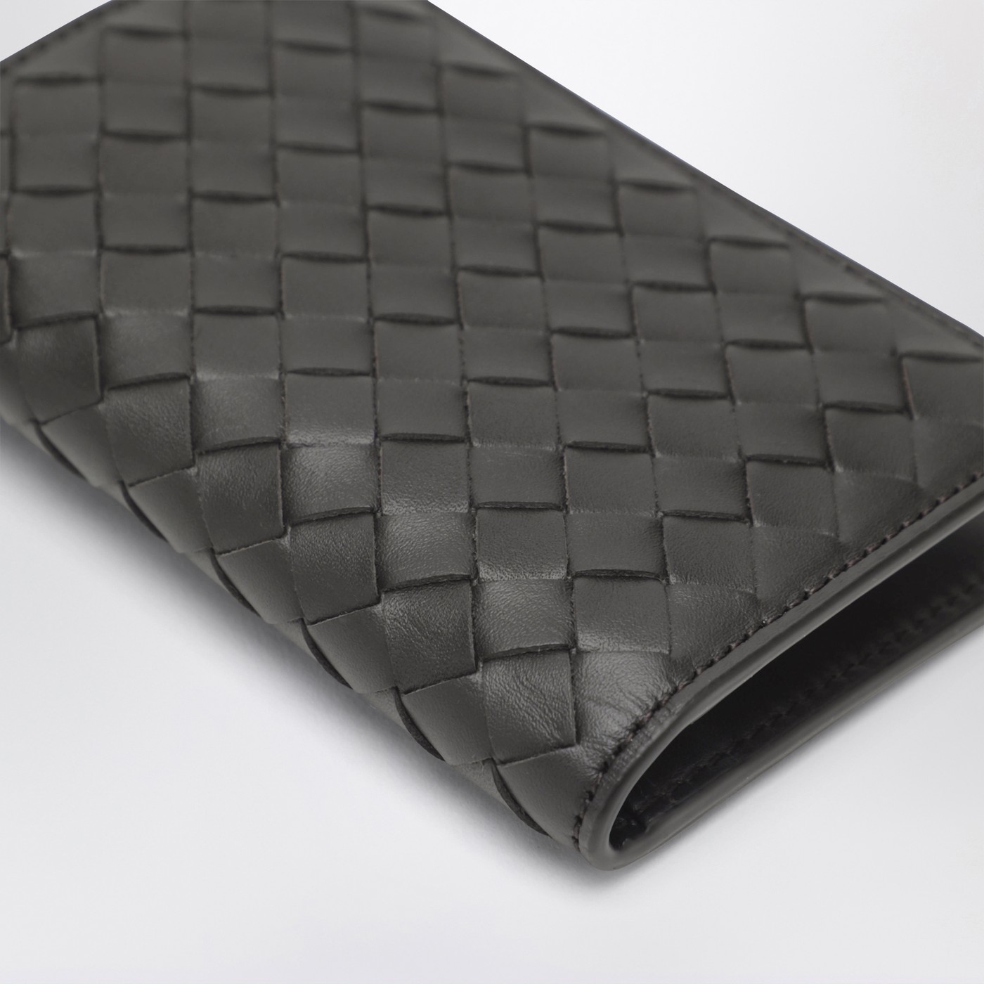 Bottega Veneta Brown vertical bi-fold Intrecciato wallet | TheDoubleF