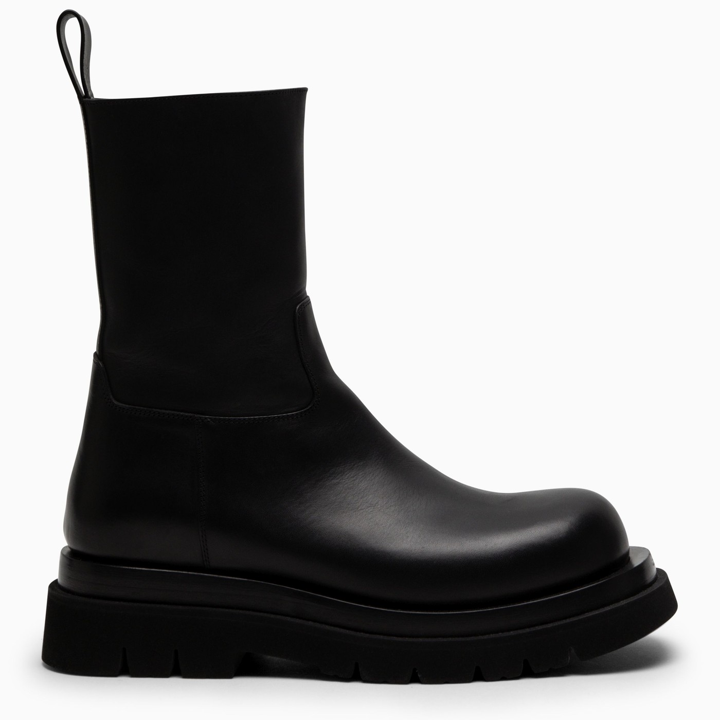 Bottega Veneta Lug black leather boot | TheDoubleF