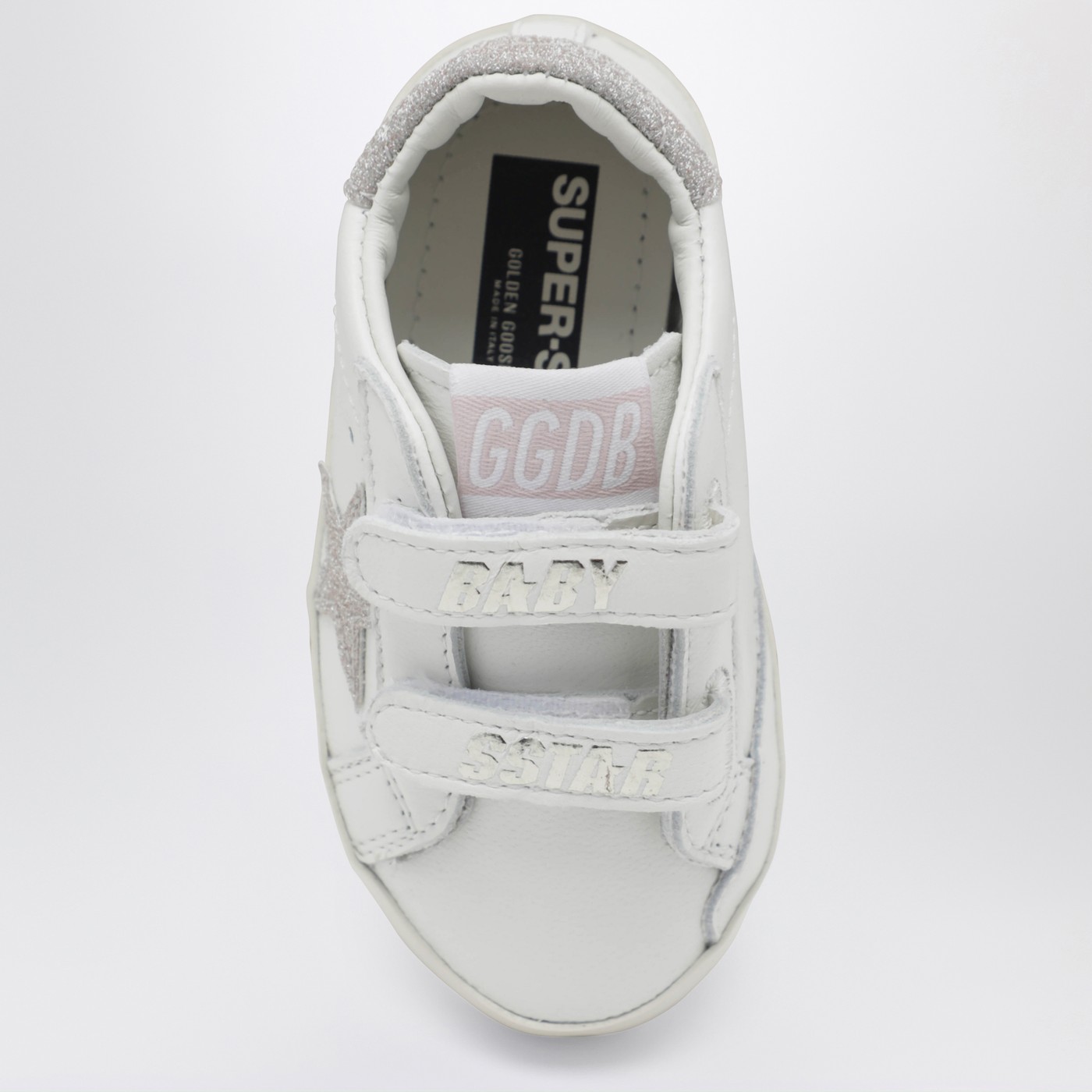 Golden Goose Sneaker Baby Old School bianca/platino | TheDoubleF