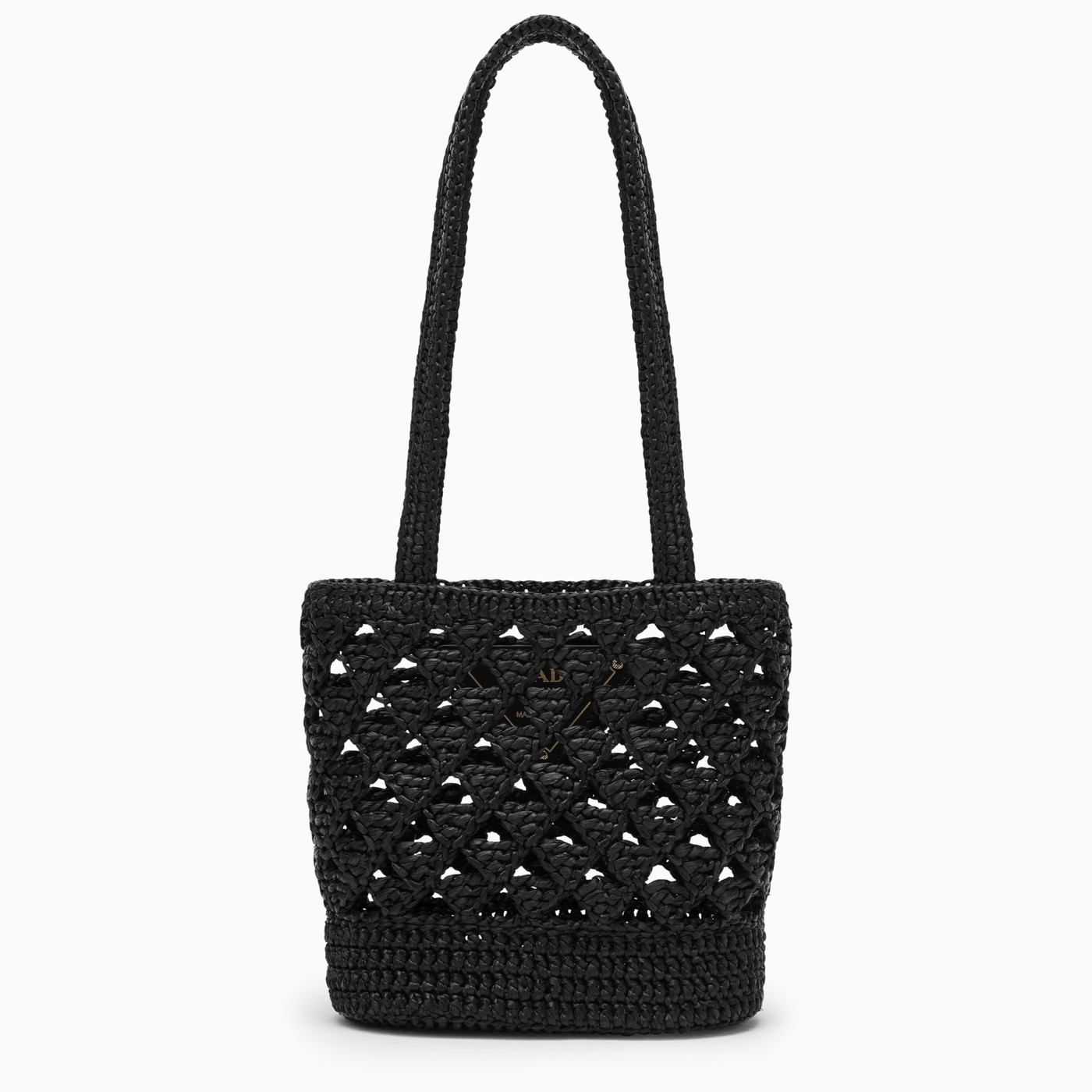 Prada Black raffia medium shoulder bag | TheDoubleF