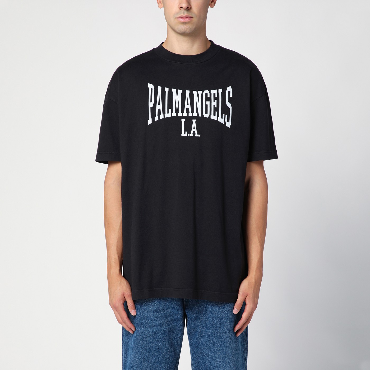 Palm Angels College t-shirt black/white | TheDoubleF