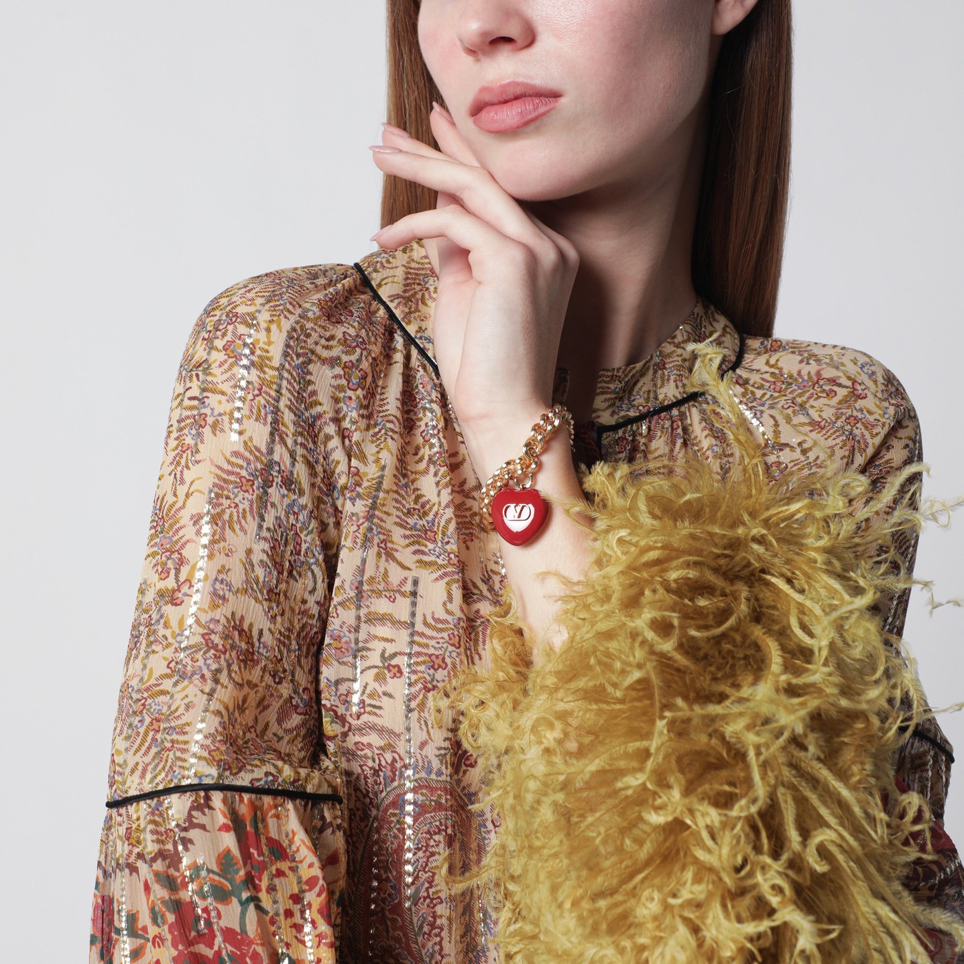 Valentino Garavani Coer Royal gold-tone metal bracelet | TheDoubleF