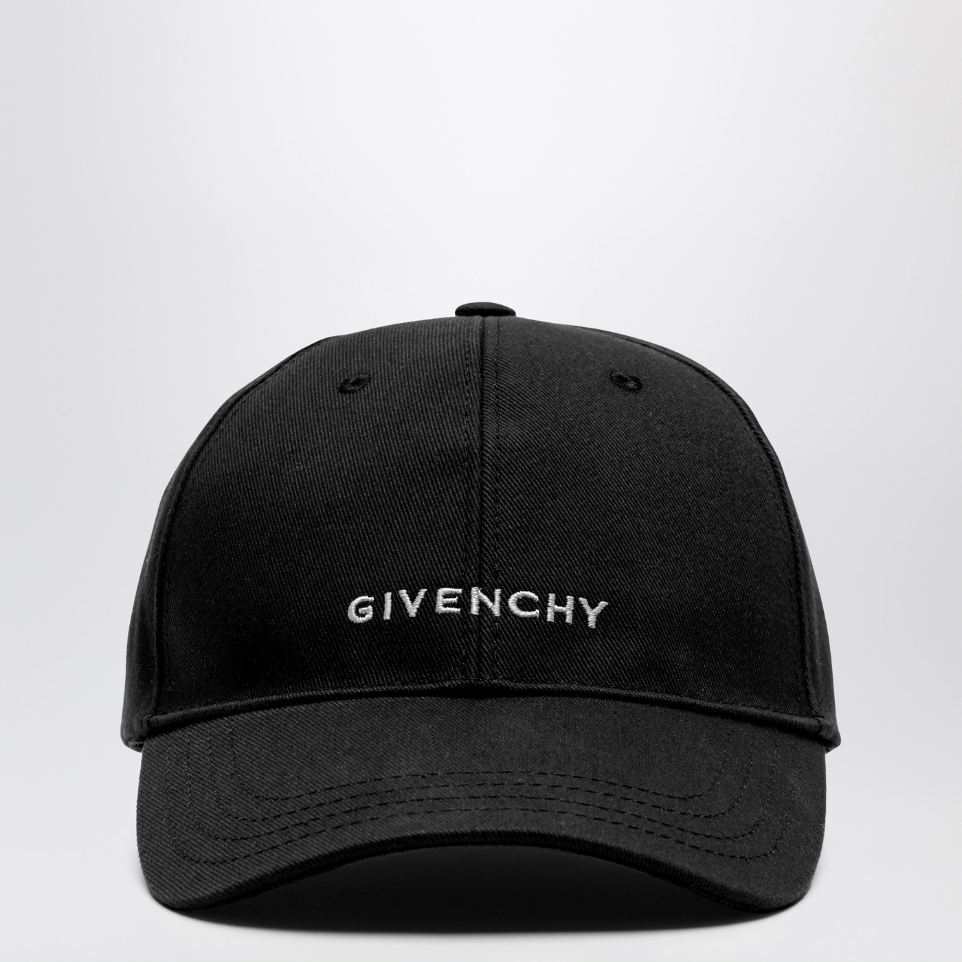 Givenchy Black logo-embroidery baseball cap | TheDoubleF