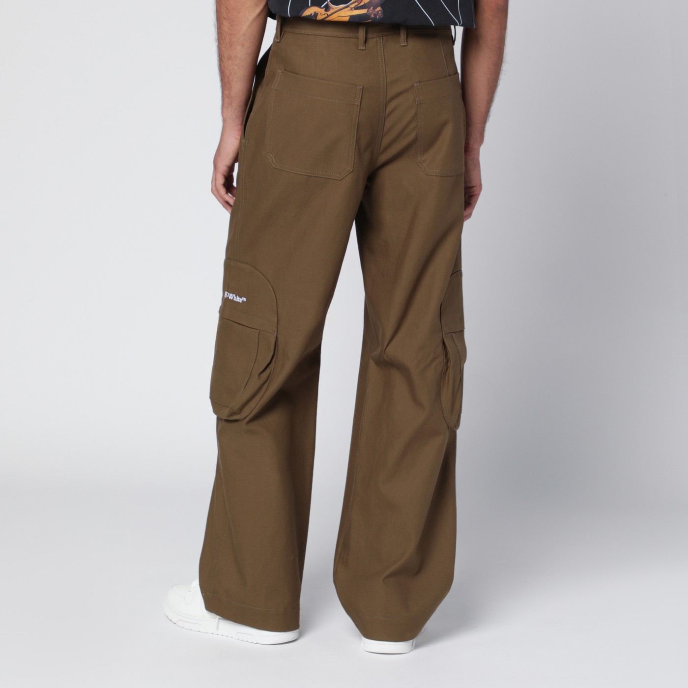 Off-White™ Braune Cargo-Hose mit Logo | TheDoubleF