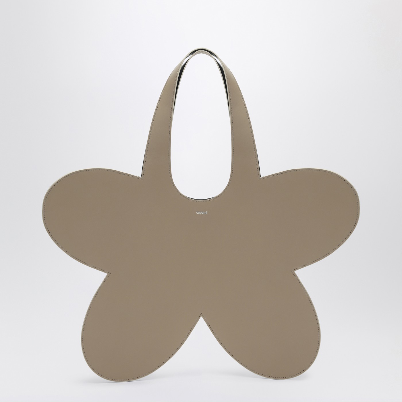 Coperni Flower beige leather tote bag | TheDoubleF