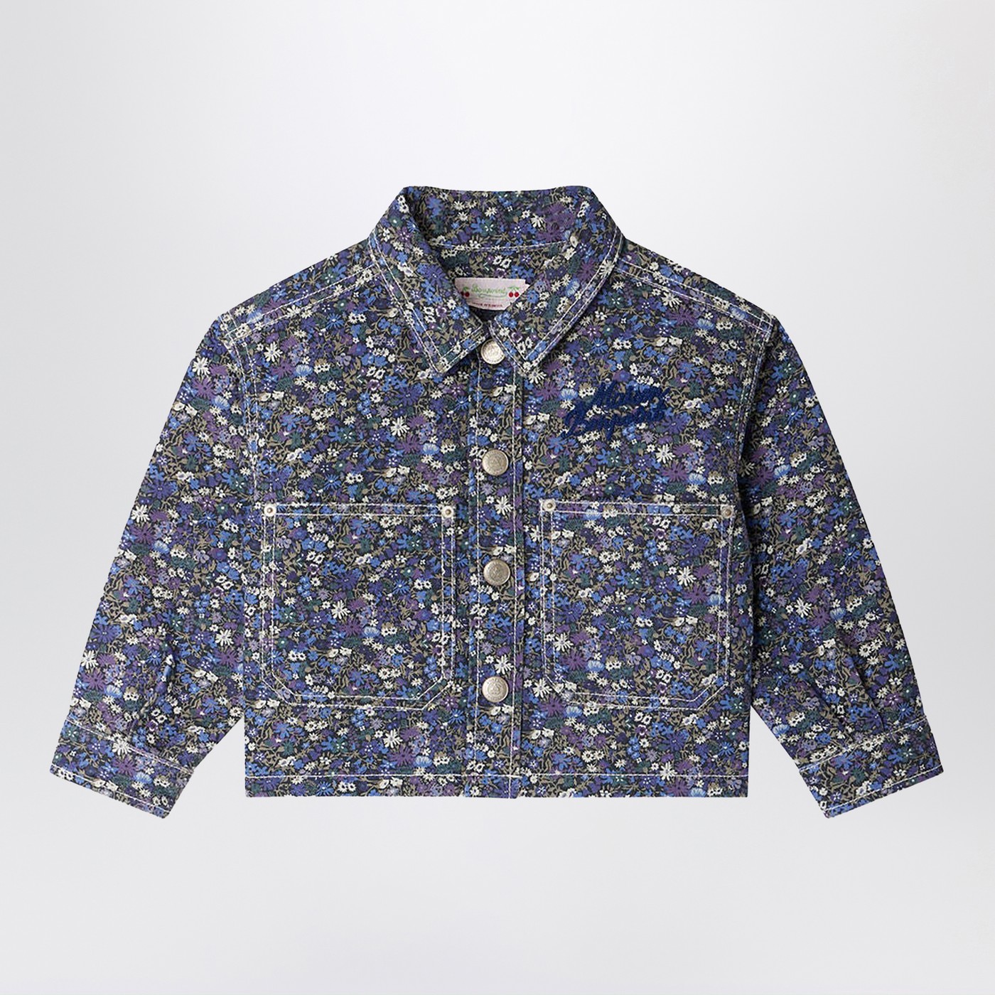 Bonpoint Eliza denim jacket with floral print | TheDoubleF