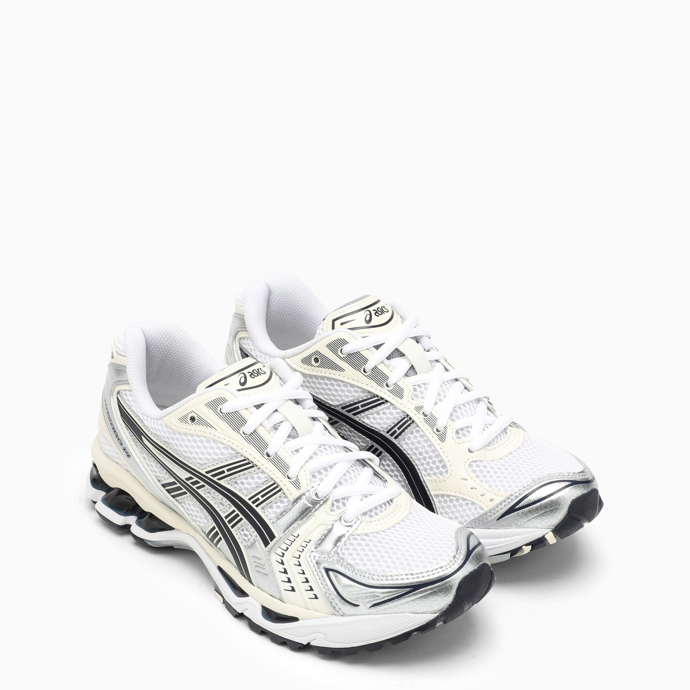 ASICS White/midnight Gel Kayano 14 sneakers | TheDoubleF