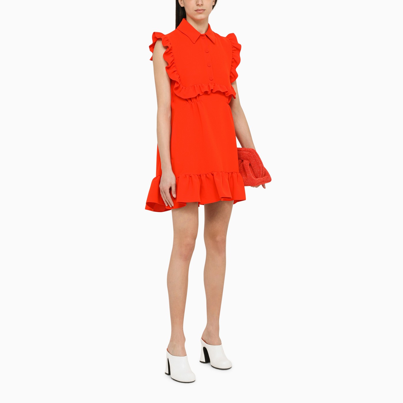 Sportmax Red dress with ruffles | TheDoubleF