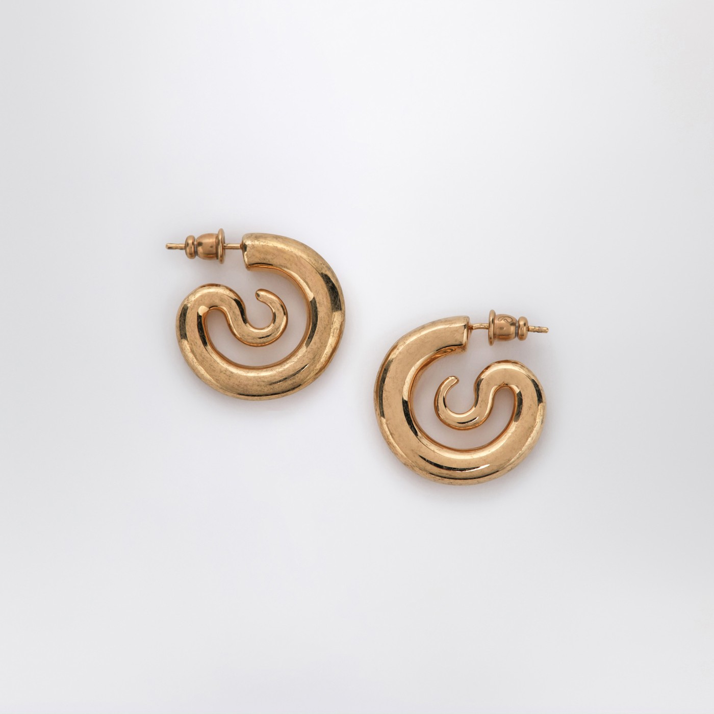 Panconesi Serpent Hoops Extra Small earrings in gold tone | TheDoubleF