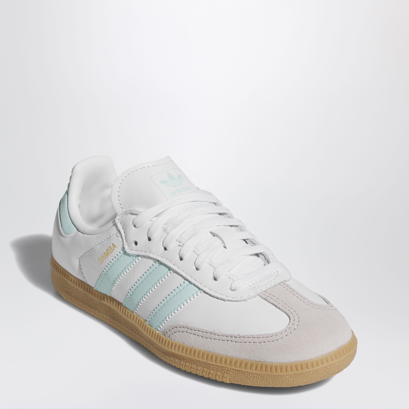adidas Originals Samba OG white/aquamarine sneaker | TheDoubleF