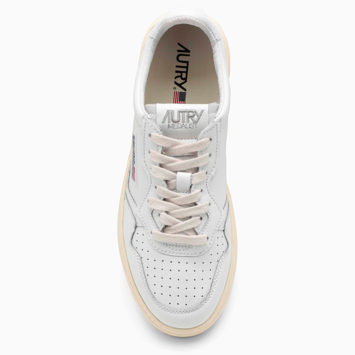 AUTRY White leather Medalist sneakers | TheDoubleF