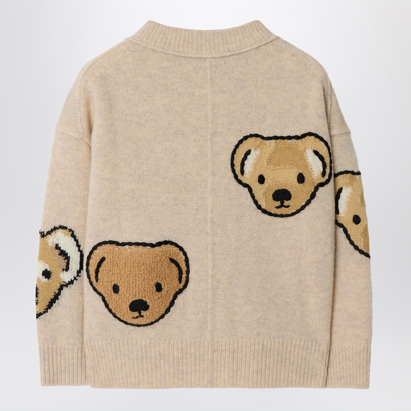 Burberry Beige cardigan in wool with Thomas bear and friends | TheDoubleF
