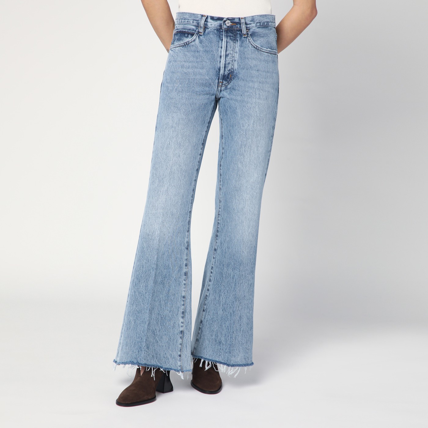 Frame Wide-leg The Lax jeans with washed effect | TheDoubleF