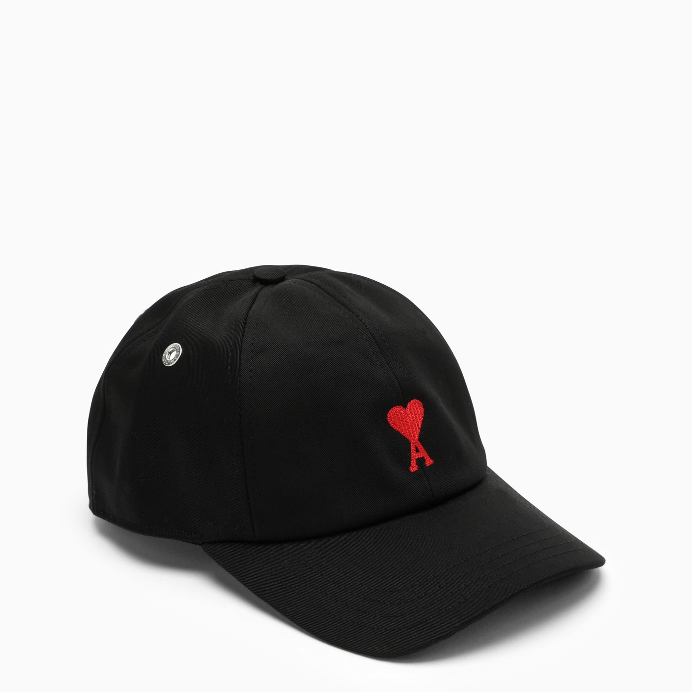 Ami Paris Black Ami de Coeur baseball cap | TheDoubleF