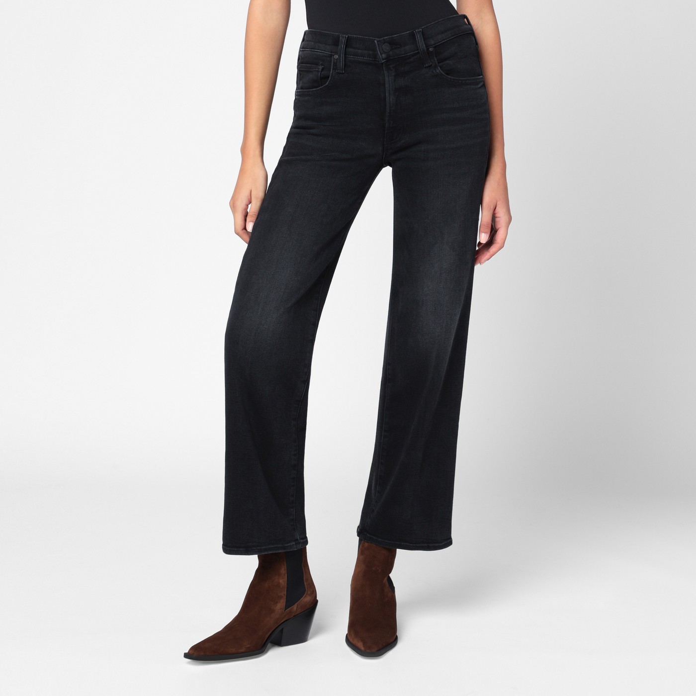 Mother Jean The Rambler Zip Flood noir délavé | TheDoubleF
