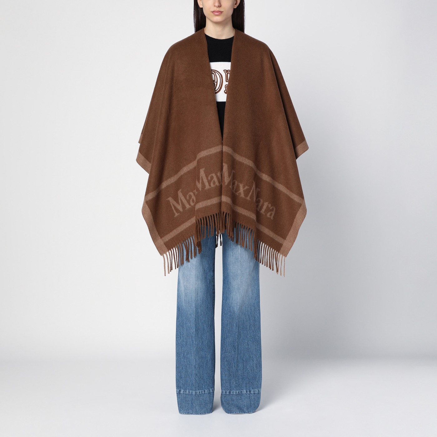 Max Mara Brown wool cape | TheDoubleF