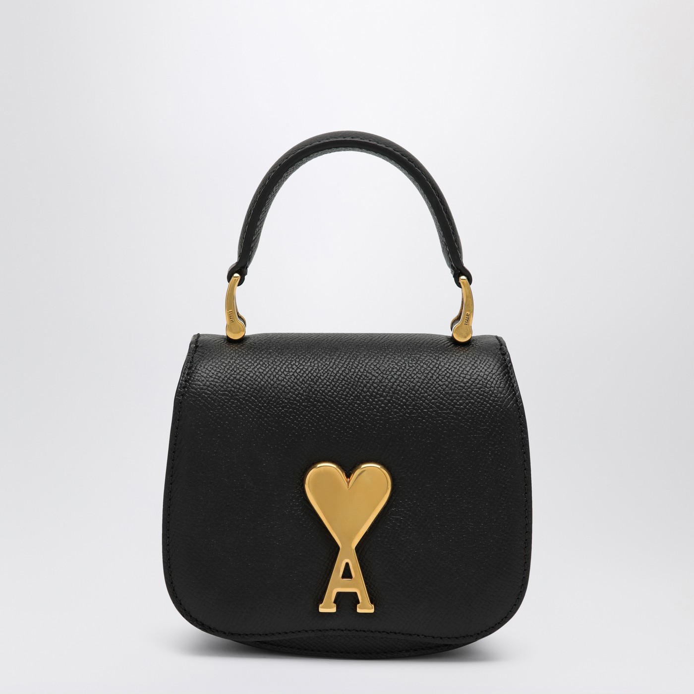 Ami Paris Small black leather Paris Paris bag | TheDoubleF