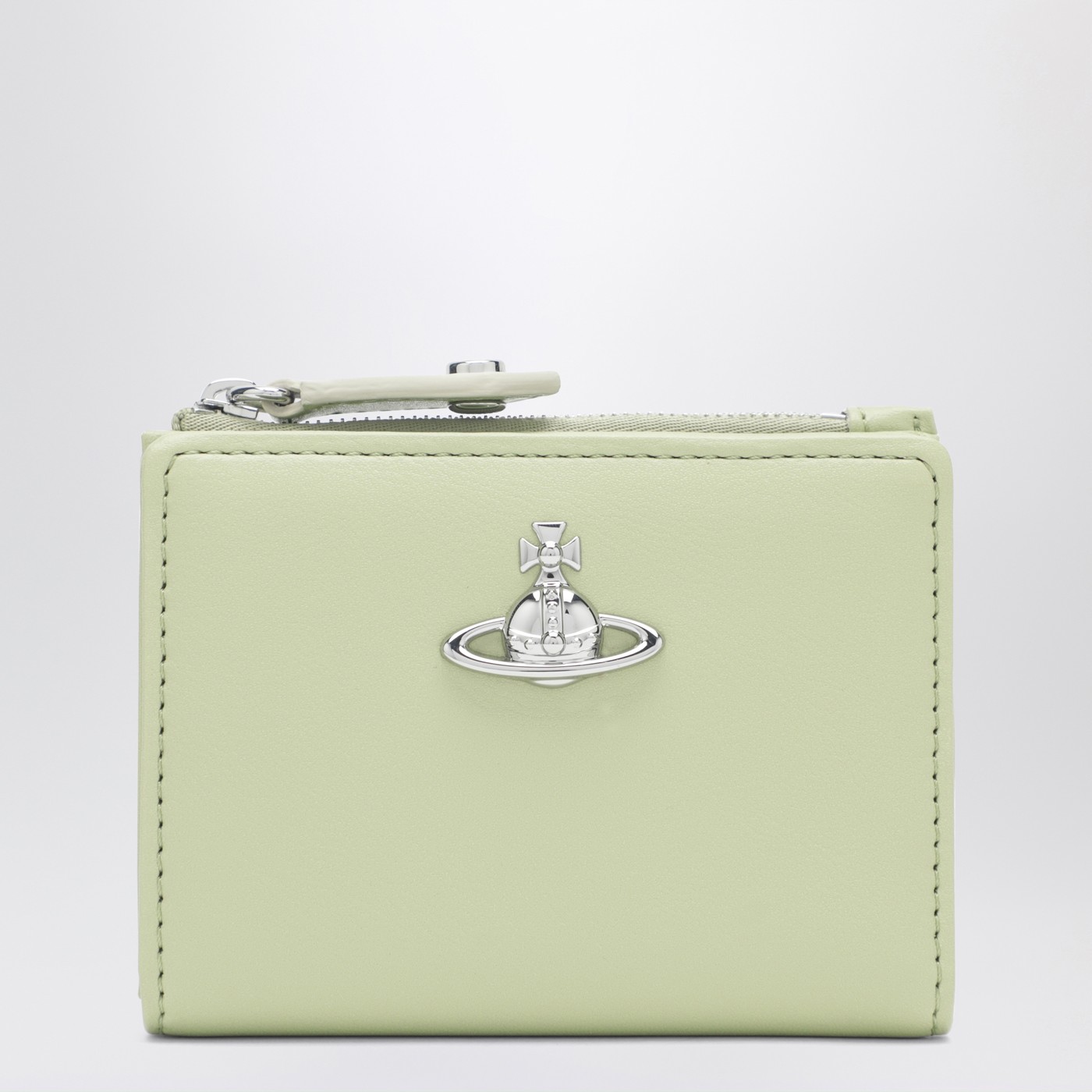 Vivienne Westwood Portefeuille avec logo Orb vert pastel | TheDoubleF