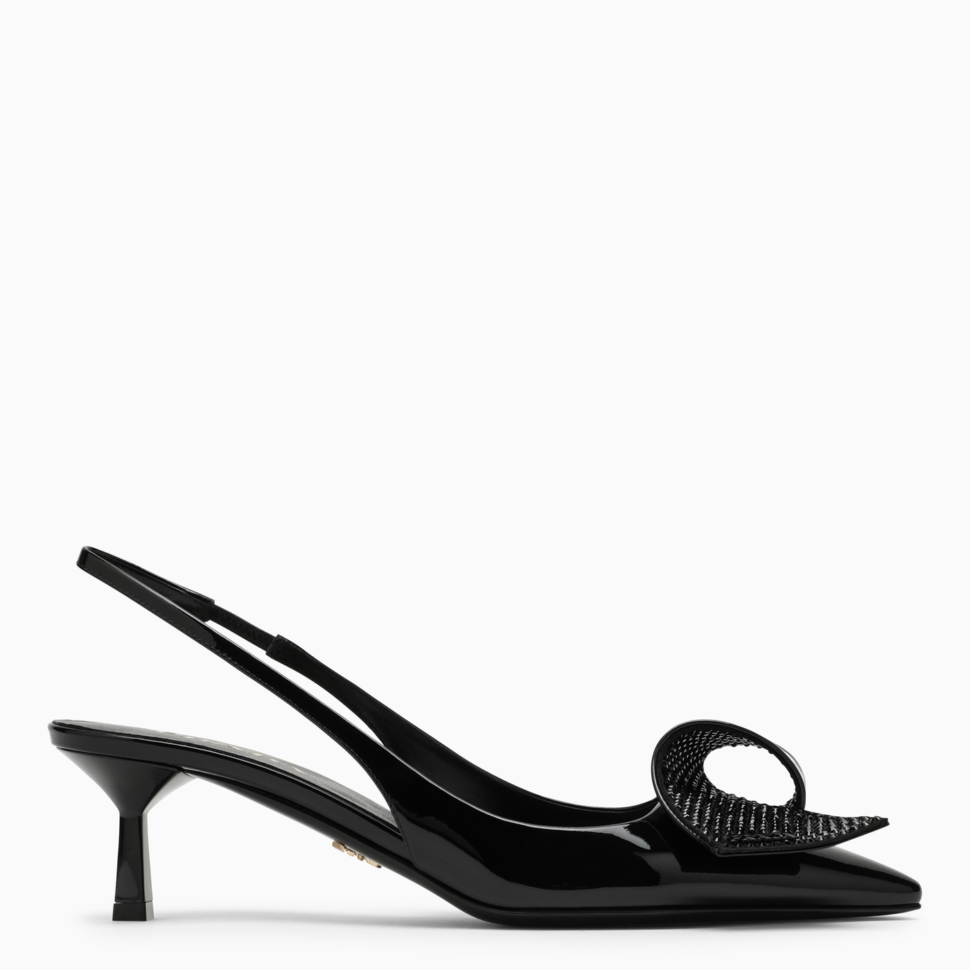 Prada Black patent leather slingback | TheDoubleF
