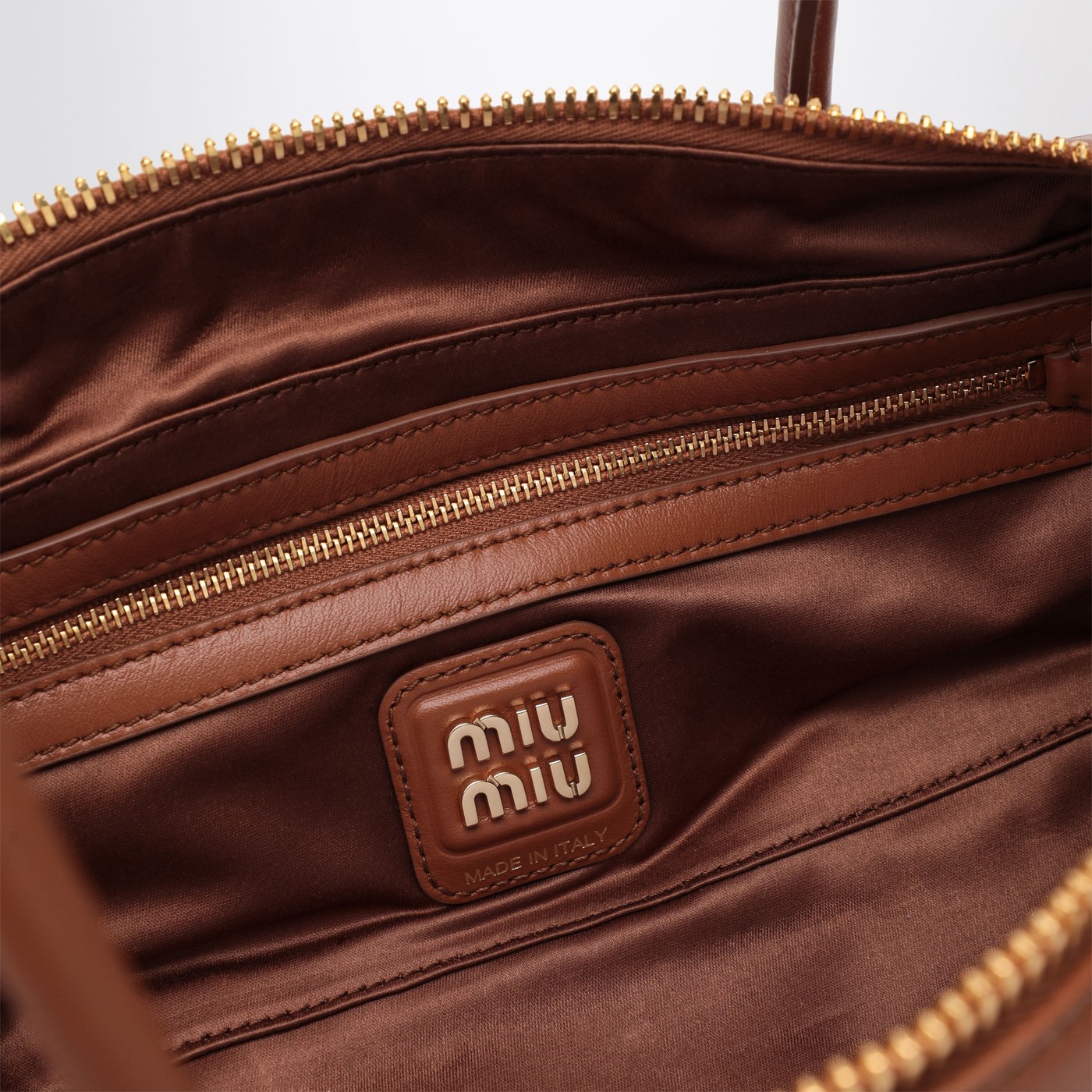 Miu Miu Beau small bag Cognac colour | TheDoubleF