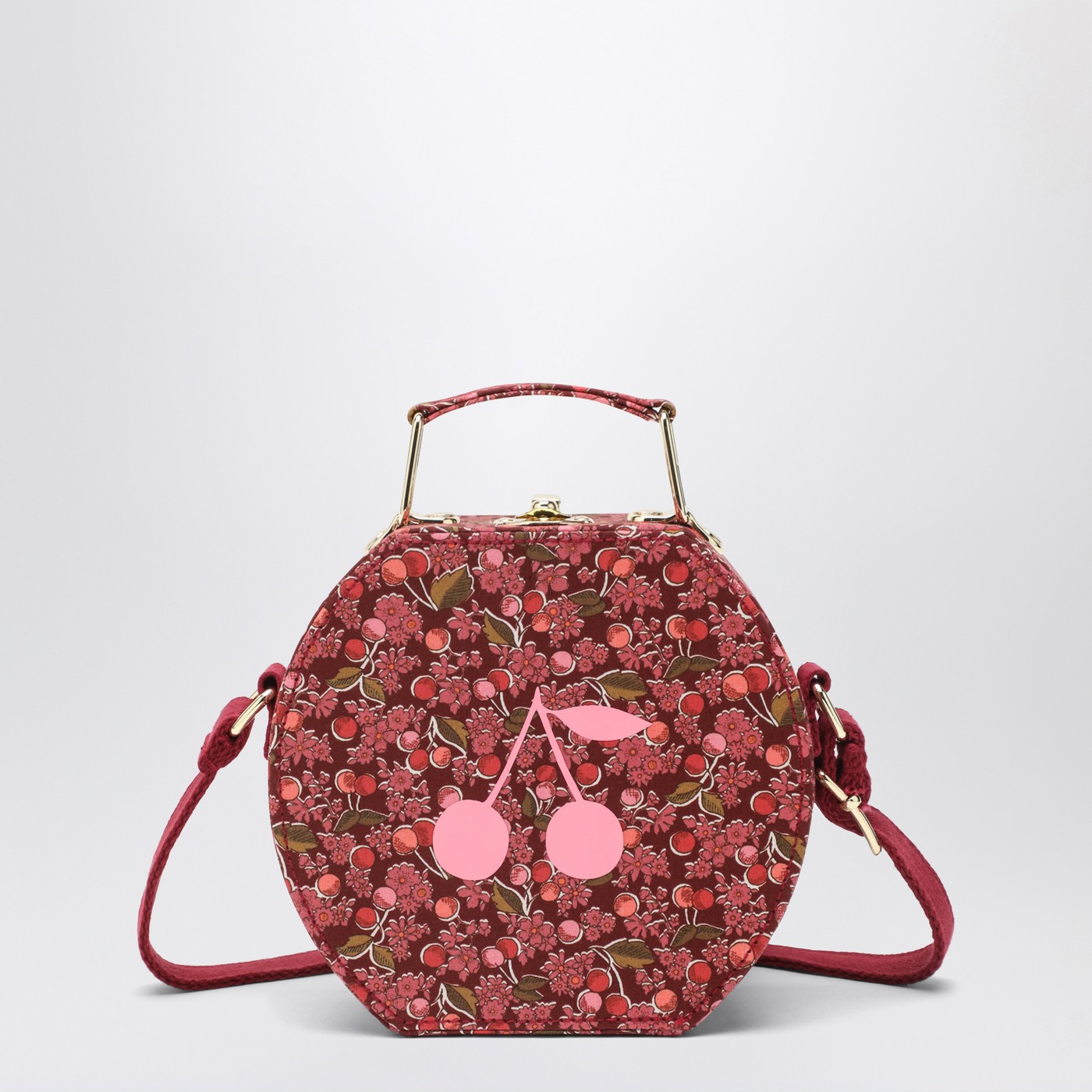 Bonpoint Borsa valigia Jadore rossa in tessuto Liberty | TheDoubleF