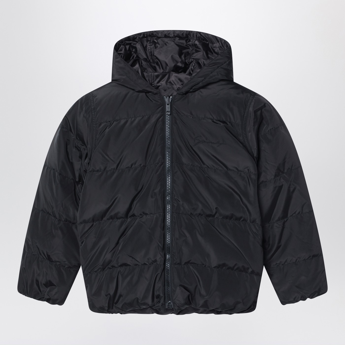 Givenchy Black puffer jacket with G print | TheDoubleF
